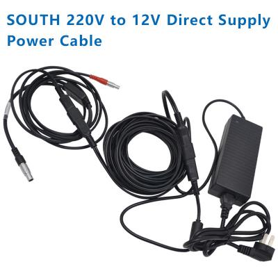 China Professional Sanding Tianyu Ruide RTK Base Station 220V to 12 Adapter Radio Power Data Cable for South Kolida GPS for sale