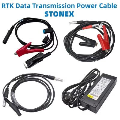 China STONEX GNSS RTK 5-Pin Data Transmission Cable Power Cable for External Radio 220V Power Adapter for sale