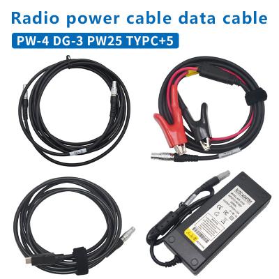 China Hi-Target GPS RTK Host Data Cable DG-3 HDL460A Radio Power Cable PW-25 2-Pin 5-Pin Power Adapte for sale