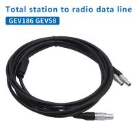 China GEV186 GEV58 Wireless Radio Connects the Total Station and External Battery Y-shaped Data Cable 5-PIN for sale
