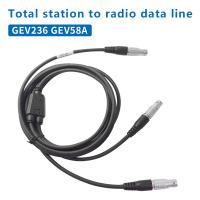 China Y-shaped Data Power Cable 8-PIN For GEV236 GEV58A Wireless Radio Connection To Total Station And External Battery for sale