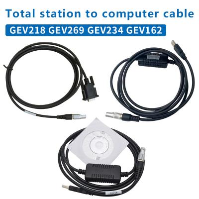 China GEV234 GEV269 GEV218 GEV162 Transmission Data Cable for Lei-ca GPS GNSS Digital Electronic Level Total Station TMTS 8pin+USB for sale