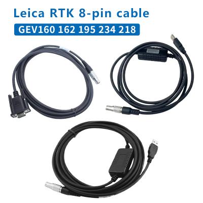 China Leica GPS RTK GS10/14/15/16 GEV162 GEV234 GEV218 GEV Series Data Transfer 8-pin Cable for Precise Data Transfer for sale