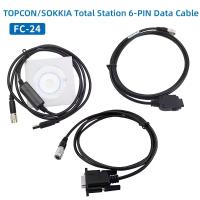 China FC-24USB Data Cable for TOPCON SOKKIA Total Stations ES/OS/PS To PC (Win8/10) 6 Pin for sale