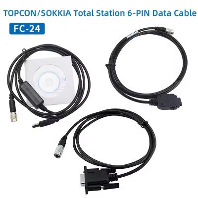 China FC-24USB Data Cable for TOPCON SOKKIA Total Stations ES/OS/PS To PC (Win8/10) 6 Pin for sale