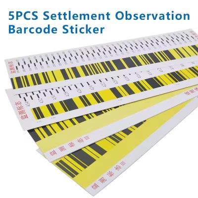 China 5PCS SETTLEMENT OBSERVATION BAR CODE STICKER FOR LEI-CA SOKK IA TRIMBLE FOIF DIGITAL LEVEL SURVEYING for sale