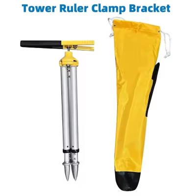China Retractable Mini Pole Bracket 46cm-60cm Adjustable Telescopic Mini Tripod Tower Ruler Support Total Station Prism Pole Clamp for sale
