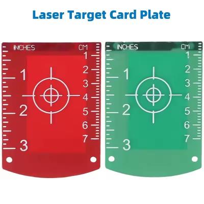 China 6 PCS Magnetic Inch-cm Leveling Board Target Plate Card For Laser Lines Horizontal & Vertical Distance Measuring Tools for sale