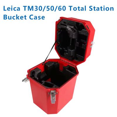 China RED Plastic Cayyring Case Hard for Lei Co Carrying BOX for Lei Ca Total Station TM30 TM50 TM60 TS60 for sale