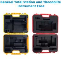 China Hard RED and Yellow Total Station and Theodolite Plastic Cayyring Case Instrument Box Compatible with Most Brands for sale