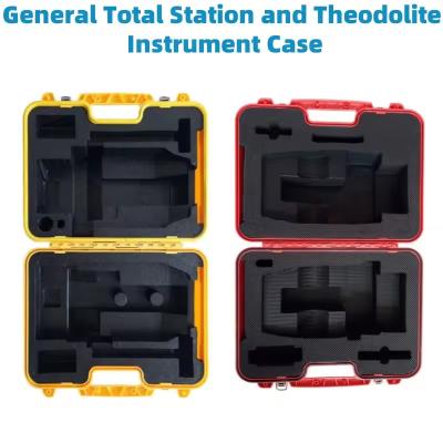 China Hard RED and Yellow Total Station and Theodolite Plastic Cayyring Case Instrument Box Compatible with Most Brands for sale