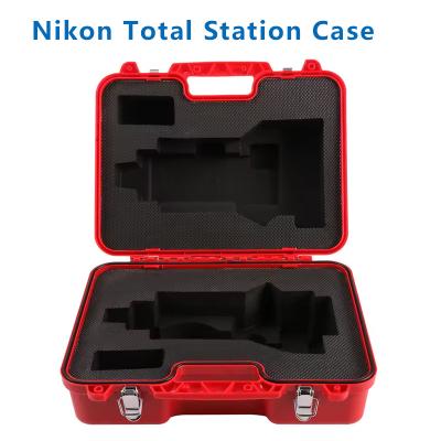 China New Red Plastic Hard Case for Surveying Instrument DTM352C/452C Nikon Total Station for sale