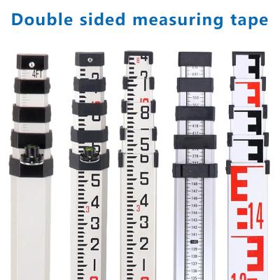 China Tower Ruler Measuring Ruler Double Sided Telescopic Ruler 3m 5m 7m Thickened Tower Ruler with Blister Tower Ruler for sale