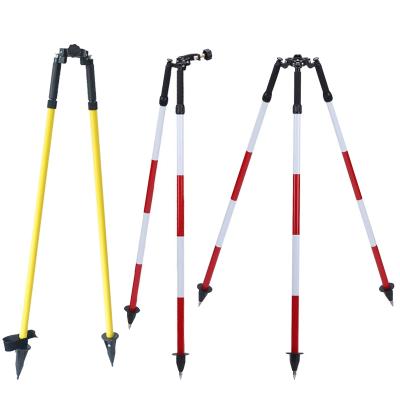 China Aluminum Prism Pole Bipod for GNSS RTK Surveying for sale