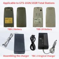 China Compatible with GTS-102N/102R series total station batteries TBB-2/2R total station charger TBC-2 for sale