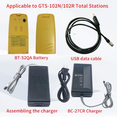 China Suitable for GTS-332N 330 and GPT-3002N Total Stations BT-52QA Battery BC-27CR Charger for sale