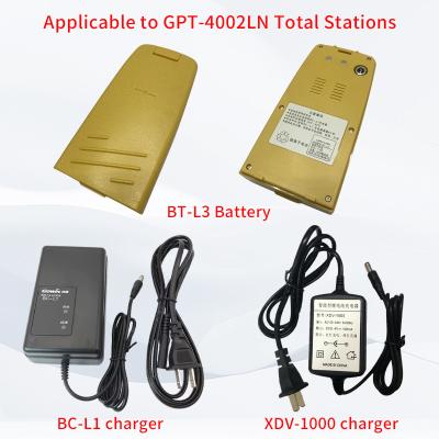China Suitable for GPT-4002LN Total Station Battery BT-L3 Lithium Battery BC-L1 Charger for sale