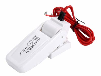 China Whaleflo 12-32Volts DC White Plastic Automatic Boat Bilge Pump Float Switch 20 amps AUTO plastic Liquid level controller for sale