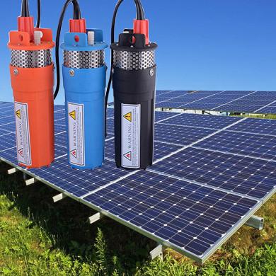 China Whaleflo orange/black/blue High Performance 12 V/24V Dc Solar Submersible Water Pump Price For Deep Well With 70M Lift for sale