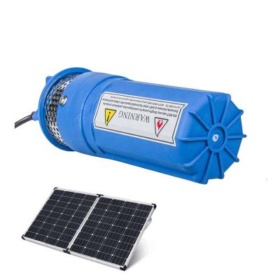 China Whalelfo105-110PSI 12v 100m deep well high capacity solar powered plastic water pump system for agriculture for sale