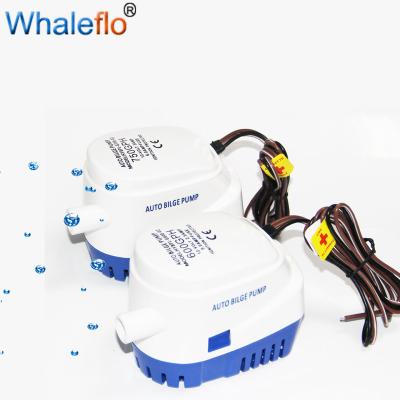China Whaleflo 600/750/1100GPH DC 12/24V White Self-priming Marine  Electric Submersible Automatic Bilge  Pump for sale