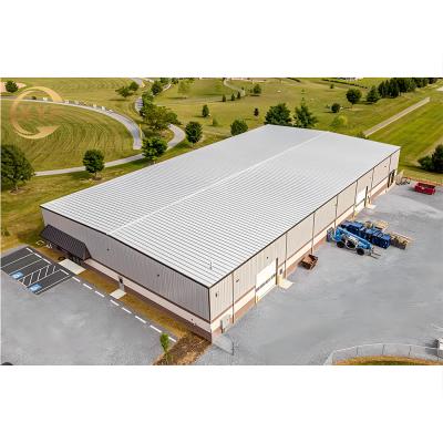 China Hot Selling Metal Frame Steel Structure Warehouse Workshop Hangar Building Without Middle Columns for sale