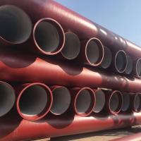 China DN400 Ductile Cast Iron Pipe Zinc Bitumen Painting Mortar Cement Lining for sale
