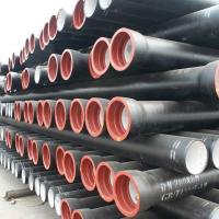 China Length 6m Ductile Iron Pipe Full hard Anti corrosion Coated for water pipeline for sale