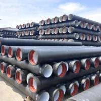 China 6m Ductile Iron Class K9 Pipes DN80mm To DN2000mm Cement Mortar Lining for sale