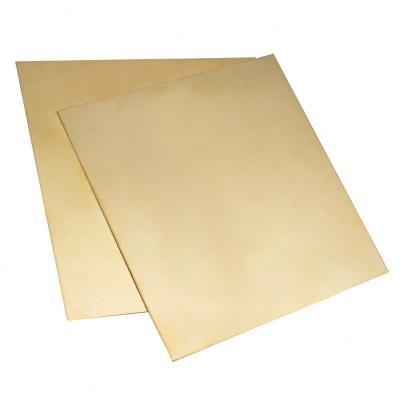 China Customized Thickness 1.5 Mm Copper Sheet C26800 C27200 24x24 Shiny Brass for sale