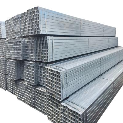 China 25x25 Galvanized Steel Square Pipe 2.0mm Thickness TS550GD CGCC SGCC Grade for sale