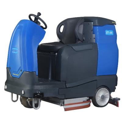 China ET-95\Competitive price multifunction automatic fairly square commercial single electric floor scrubber cleaning machine for sale