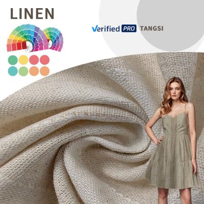 China 30% Linen 70% Viscose Mediumweight Woven Fabric TS-L2010-2YD for Garment and Home Textile for sale