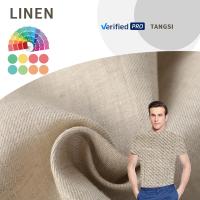 China TANGSILK 100% Pure Linen Fabric Mediumweight Woven Plain for Shirts & Home Textiles TS-L1014-22 for sale