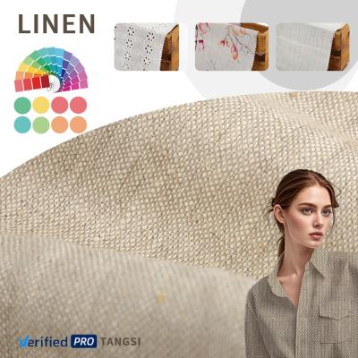China Heavyweight 100% Linen Woven Fabric TS-L103 - Organic Material for Dresses, Shirts & Home Textiles for sale