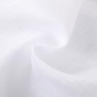 China TANGSILK 100% Linen Woven Fabric TS-L101721 White for Clothing and Home Textiles for sale