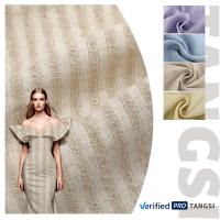 China Heavyweight 100% Linen Yarn-Dyed Fabric with Custom Patterns for Garment and Home Textile Applications for sale