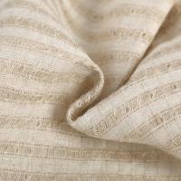 China Heavyweight 100% Linen Yarn-Dyed Fabric with Custom Patterns for Garment and Home Textile Applications for sale