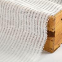 China Heavyweight 100% Linen Yarn-Dyed Fabric with Custom Patterns for Garment and Home Textile Applications for sale