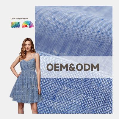 China 100% Linen Fabric TS-L1014YD - Yarn Dyed Woven Textile for Clothing and Home Decor for sale