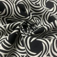 China Custom Digital Print Fabric 97% Cotton 3% Spandex Medium Weight Woven Textile for Women's Apparel and Home Decor for sale