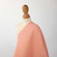 China 100% Cotton Double Layer Crepe Fabric - Lightweight Organic Material for Baby & Kids Clothing TS-C1040Z for sale