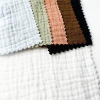 China TS-C1040Z 100% Cotton Crep Fabric Double Layer Medium Weight Woven Textile for Baby Boys Dresses for sale