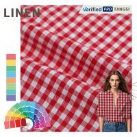 China TS-TC2828YD Poly Cotton Yarn Dyed Stretch Tartan Fabric - Middle Weight Check Pattern for Apparel & Home Textiles for sale