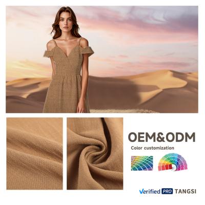 China 100% Recycled Polyester Fabric TS-P501212Z - Light Weight Woven Material for Dresses, Shirts & Outerwear with Custom Color Options for sale