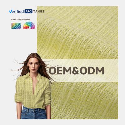 China TANGSILK 100% Recycled Polyester Medium Weight Woven Fabric for Women's Coats - TS-M23013 for sale