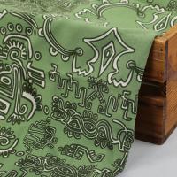 China 100% Rayon Forest Print Woven Fabric TS-R1030H - Middle Weight Sustainable Textile for Dresses & Home Decor for sale