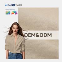 China TS-TEN2115 Linen Tencel Blend Fabric - Middle Weight Woven Textile for Summer Shirts and Apparel for sale