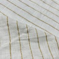 China Yarn Dyed Slubbed French Organic Viscose Linen Rayon Blend Fabric - Middle Weight Woven Material for Clothing and Home Textiles for sale
