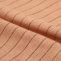 China Linen Slub Yarn Dyed Fabric 30% Linen 70% Rayon Woven Custom Textile for Skirts Shirts and Home Decor for sale